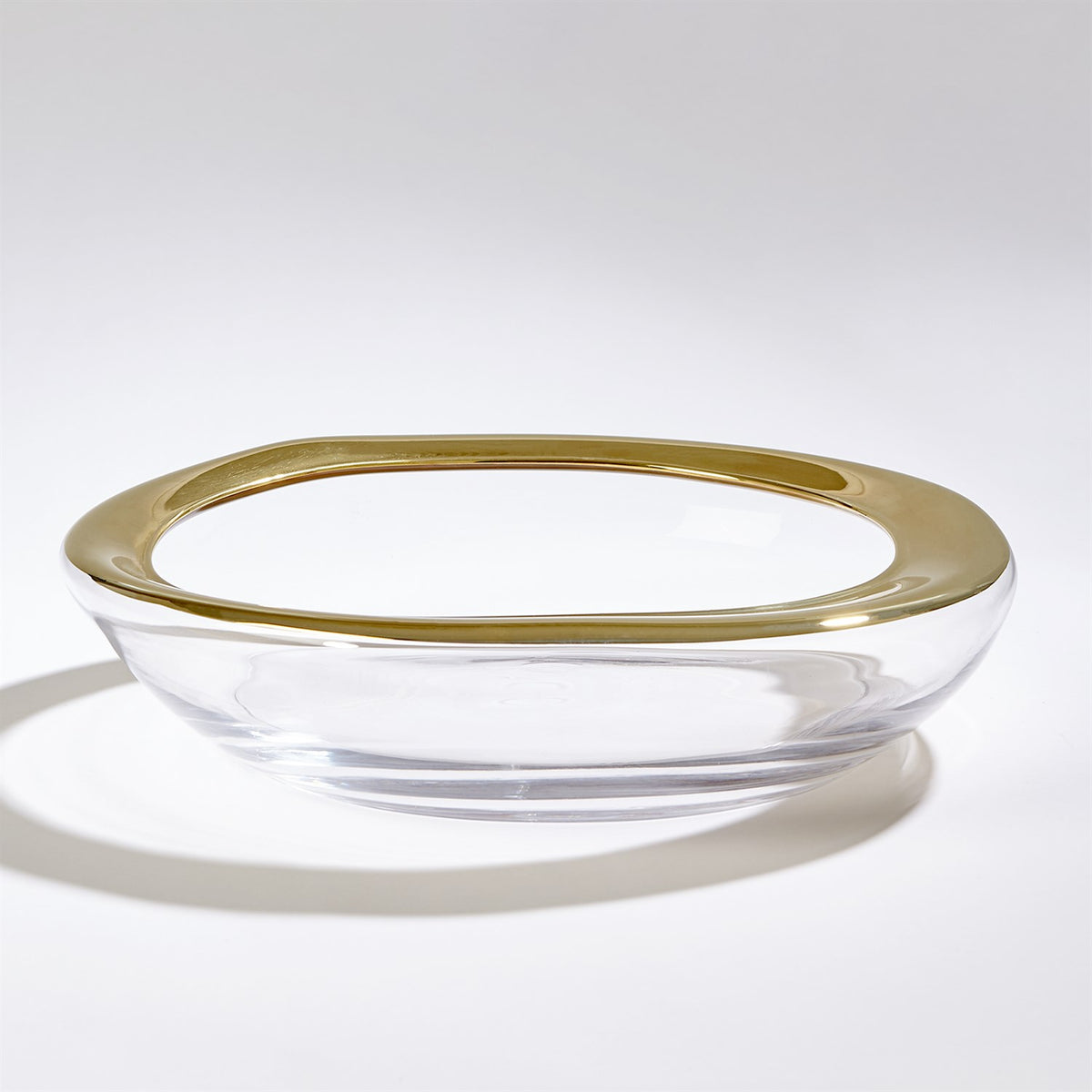 Organic Formed Bowl - Gold Rim – One Fish Two Fish