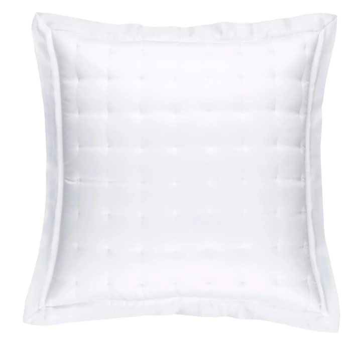 Silken Solid White Puff Sham – One Fish Two Fish